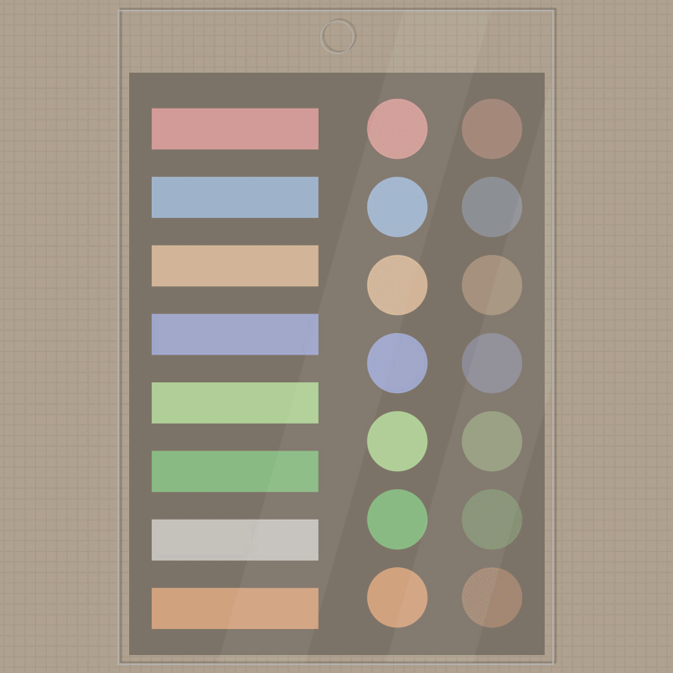 Basic washi tape sticker pack | Webudding