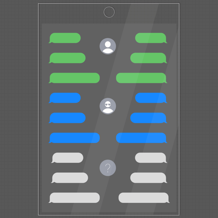 I message u sticker | text message type | Webudding