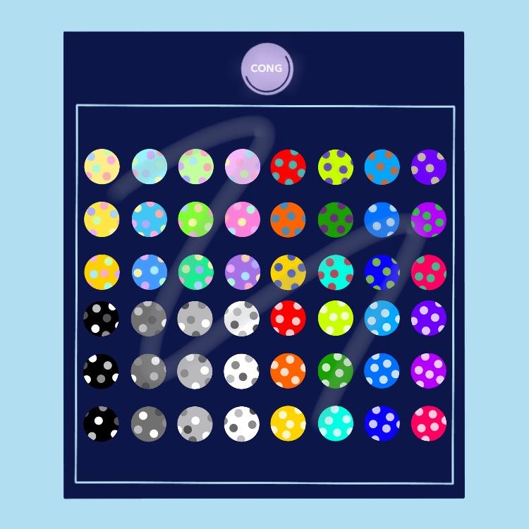 Dotted pattern in circle sticker | Webudding