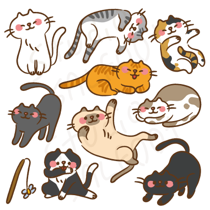 Lovely kitty sticker | Webudding