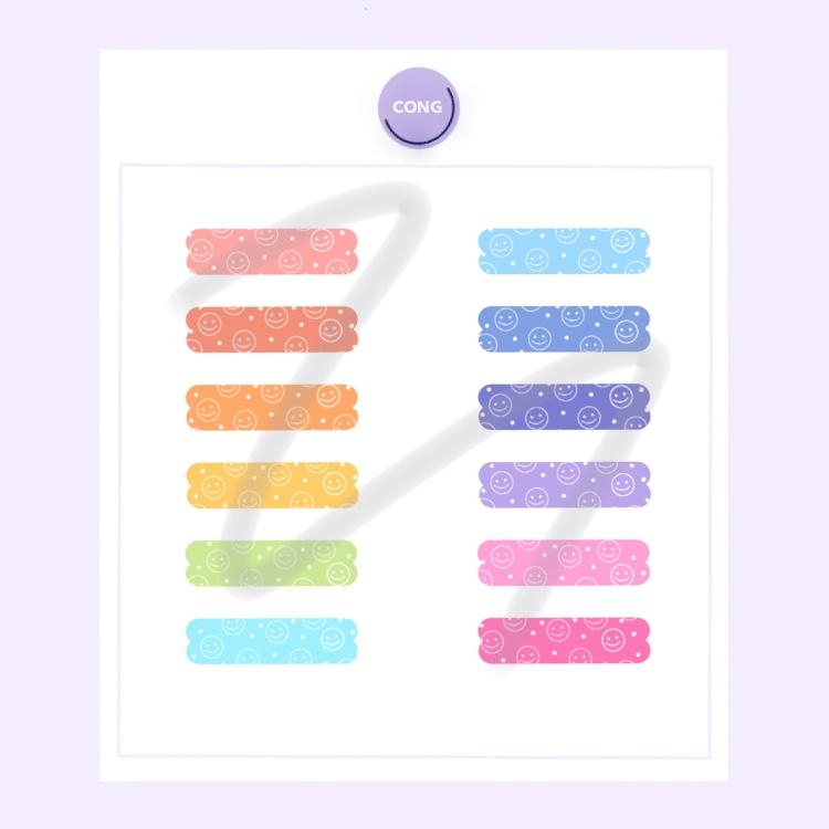Smile washi taple sticker | Webudding