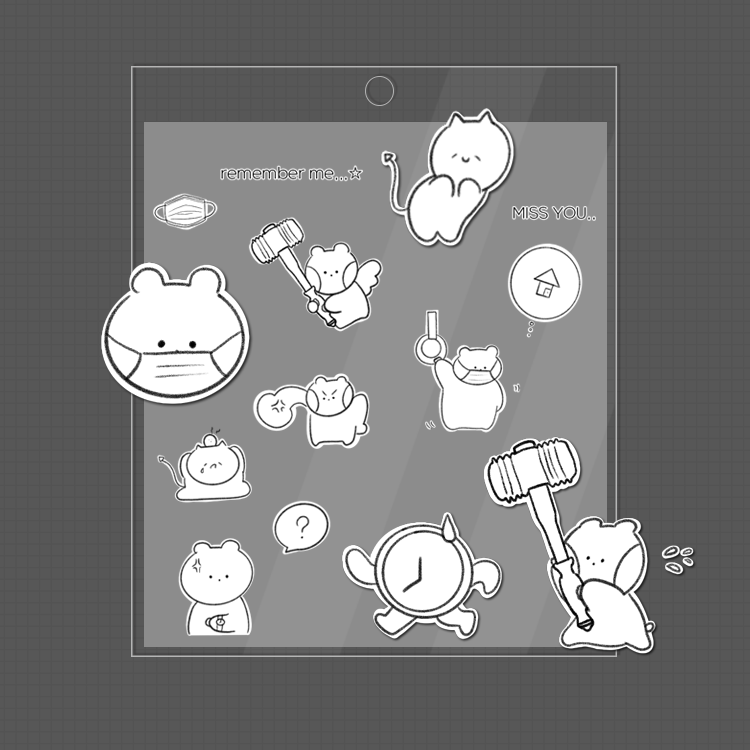 Cute animal Jermi nowadays sticker | Webudding