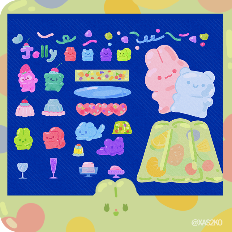 Soft jelly sticker | Webudding