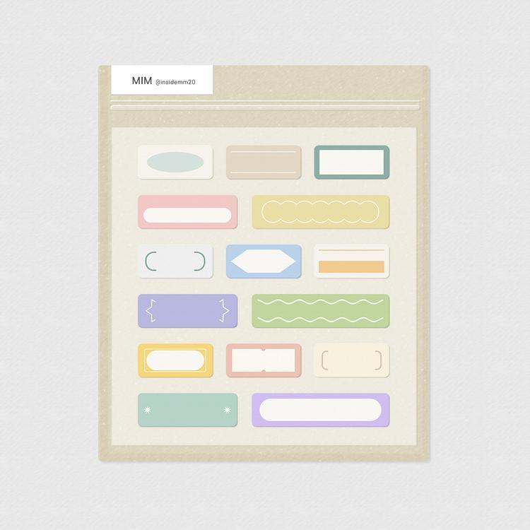 XOXO index tab sticker | Webudding