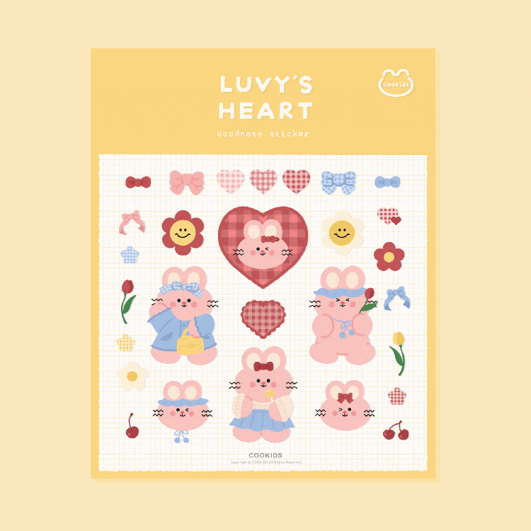 Luvi's heart sticker | Webudding