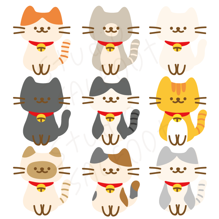 Sitten meowing cats sticker | Webudding
