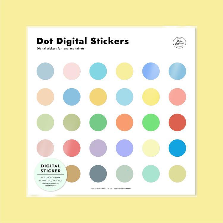 Dot digital sticker | Webudding