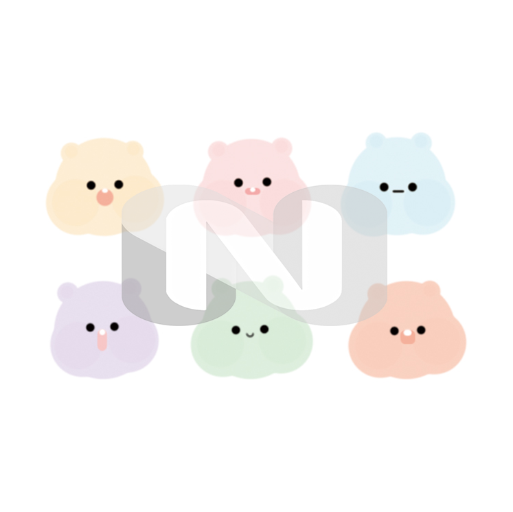 Soft cushy hamster sticker | Webudding