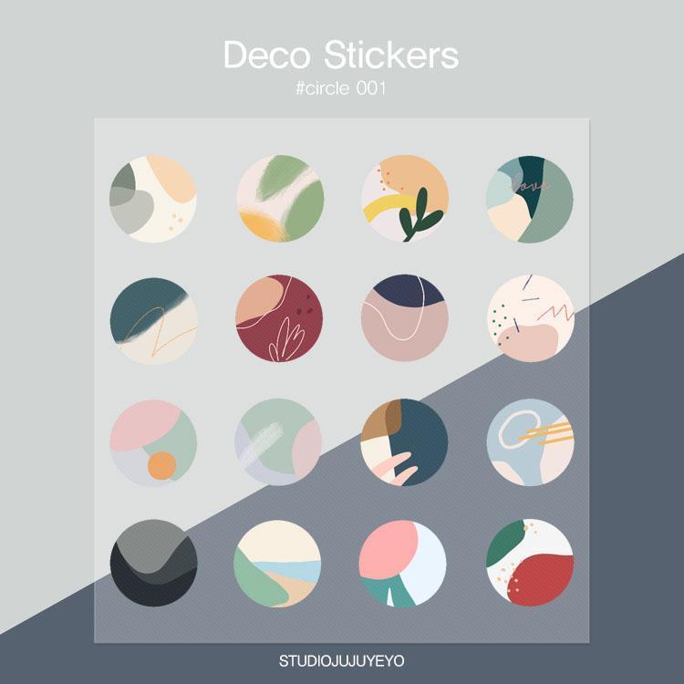Circle decorative sticker 001 | Webudding