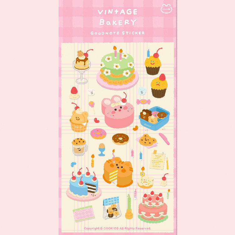 Vintage bakery sticker | Webudding