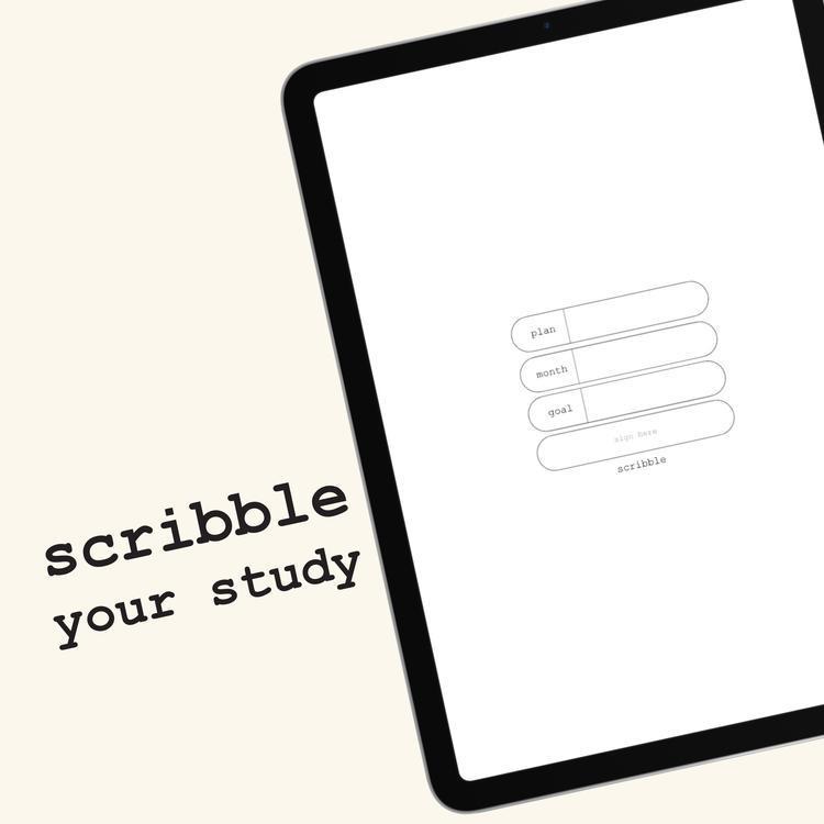 scribble your study (type 1)