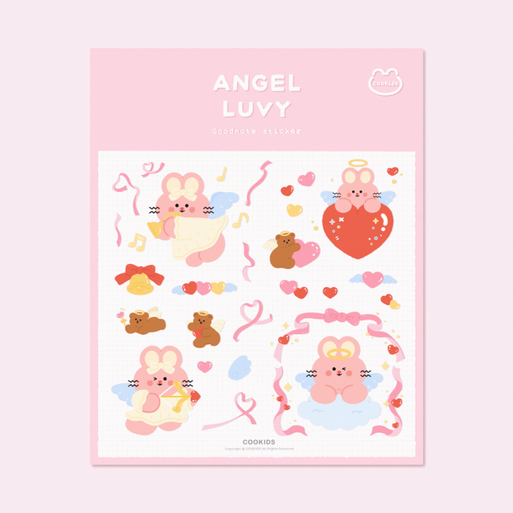 엔젤 러비 스티커 | 위버딩