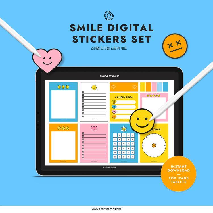 Smile sticker set | Webudding
