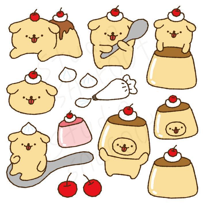 Pudding golden nugget puppy sticker | Webudding