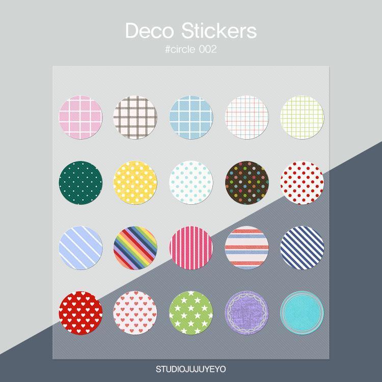 Various pattern circle sticker 002 | Webudding