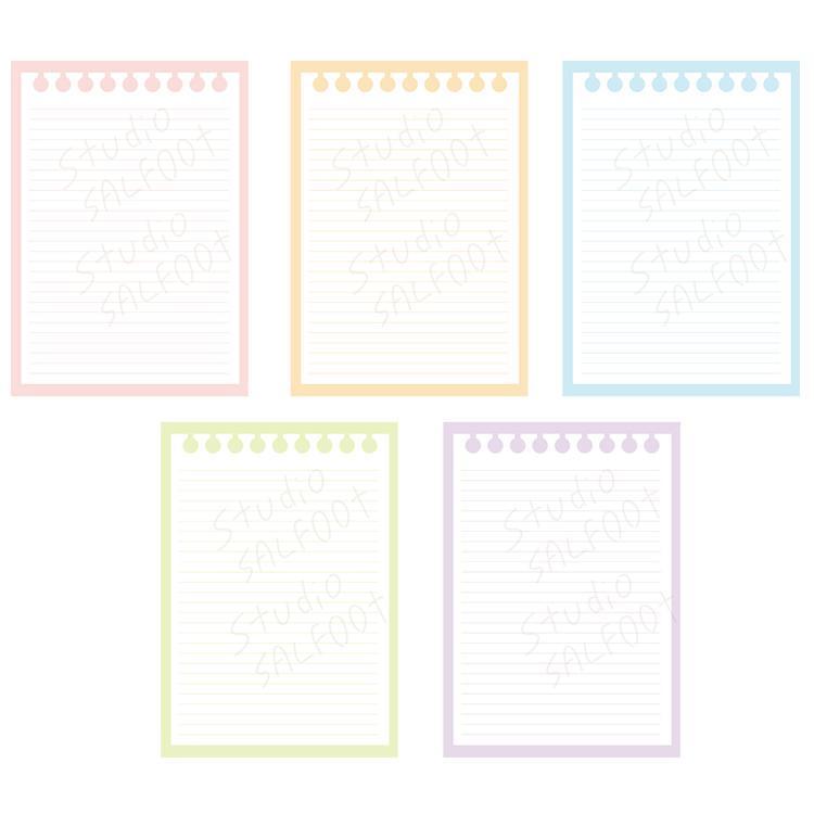 Simple notepad sticker set | Webudding