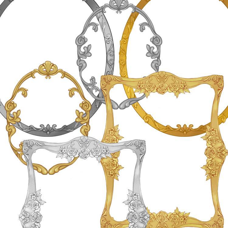 Antique frame sticker | Webudding