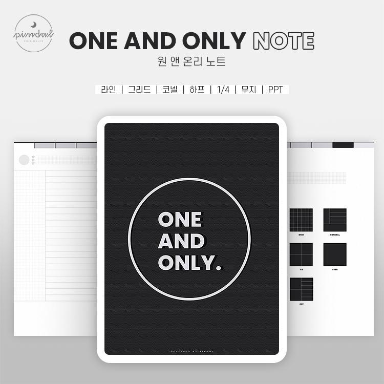 One and only note | 4 colors | Webudding