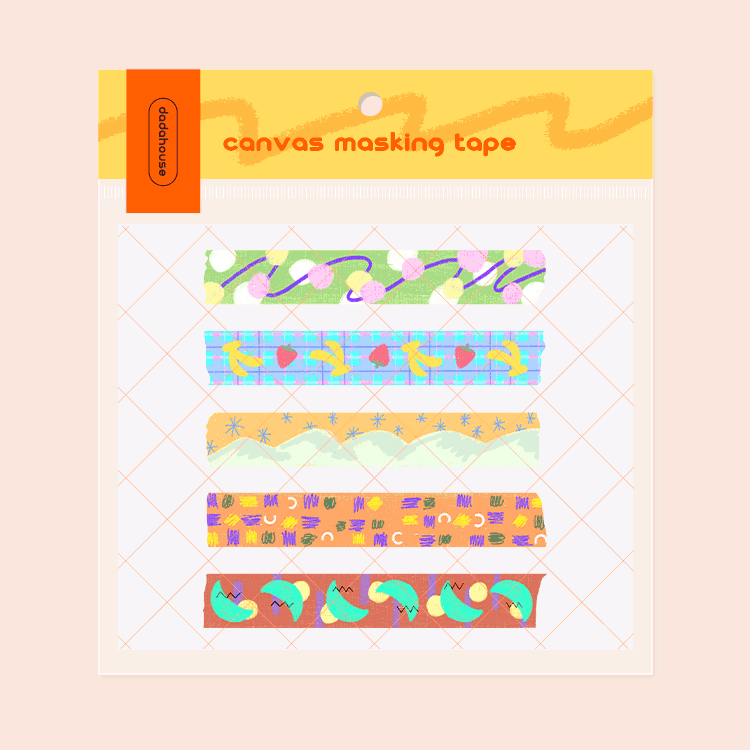 Canvas pattern washi tape sticker | Webudding