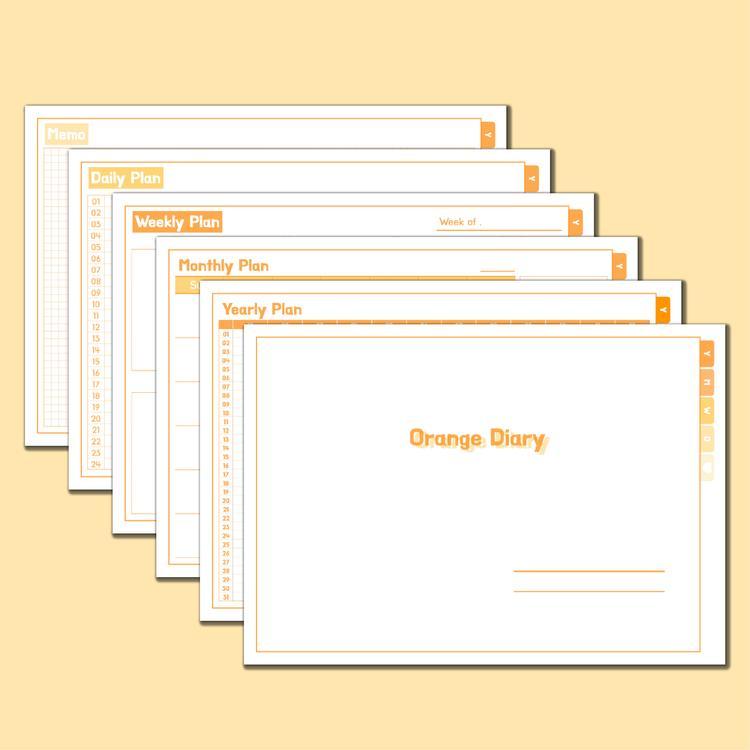 Colorchip diary | orange | undated | Webudding