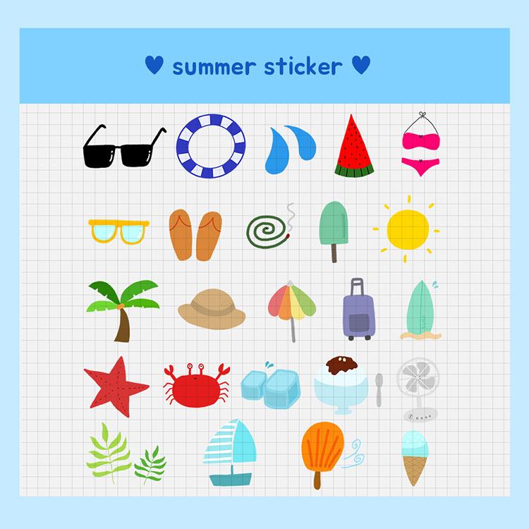 Summer sticker | Webudding