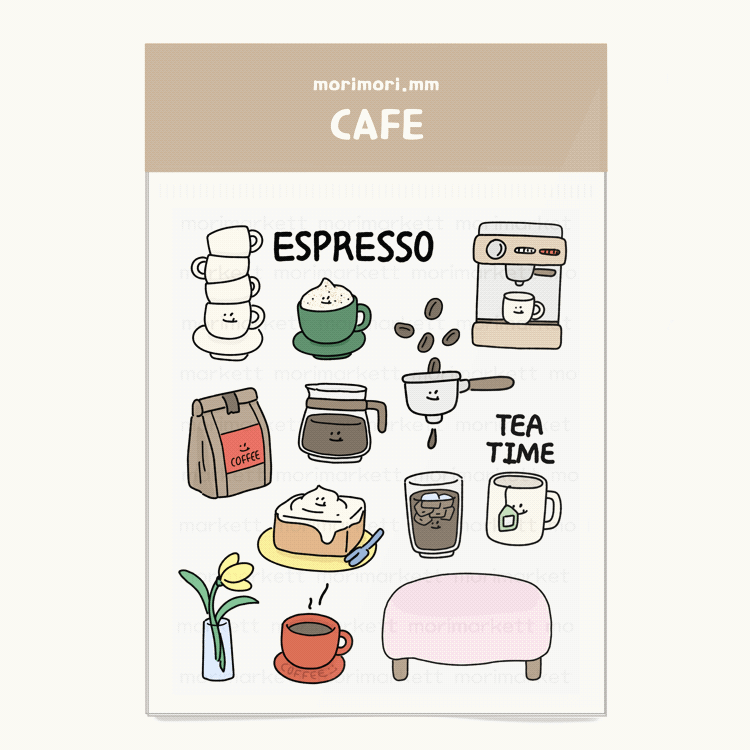 CAFE sticker | Webudding
