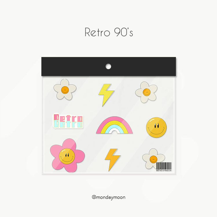 Retro Graphic Sticker | Webudding