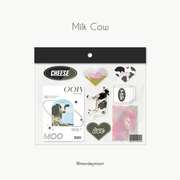 Milk cow kitsch sticker | Webudding