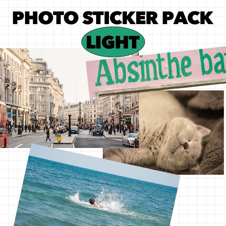 Photo Sticker Pack_Light_30 sheets | Webudding