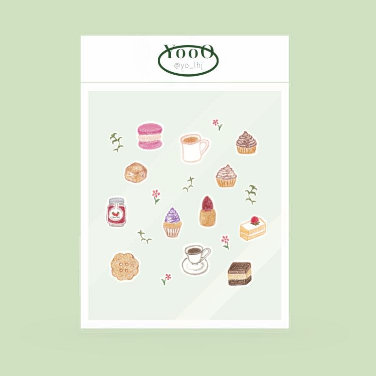 Afternoon tea drawing sticker 1 | Webudding
