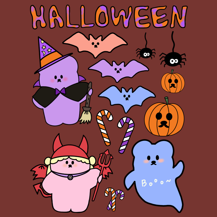 Halloween sticker | Webudding
