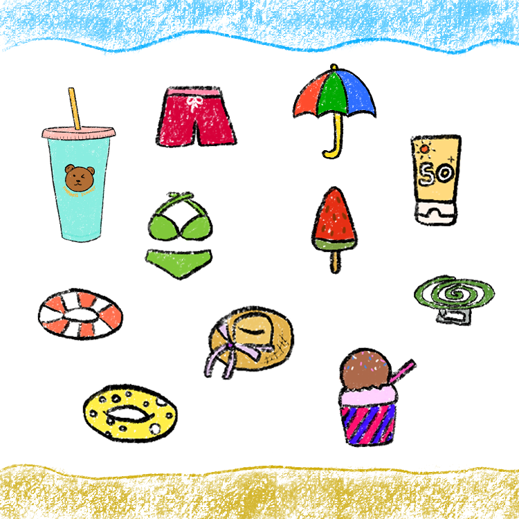 Summer stickers 2 | Webudding