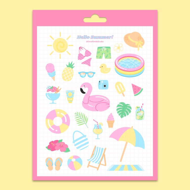 Summer sticker | Webudding