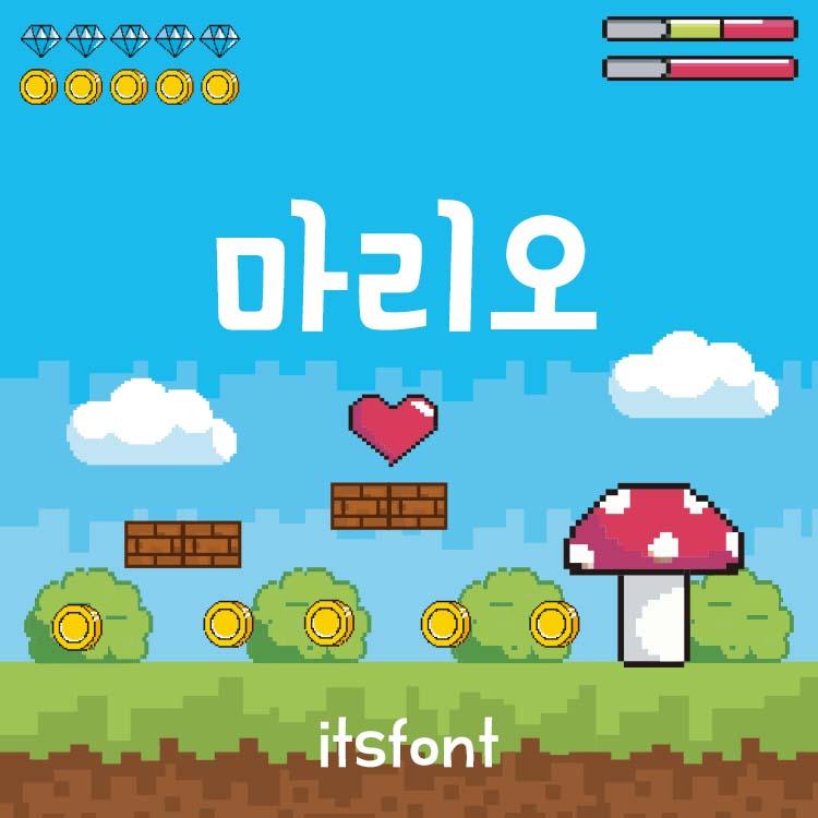 THEMario font | Webudding