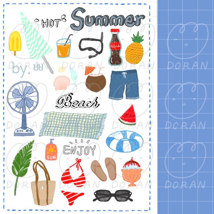 Summer sticker | Webudding