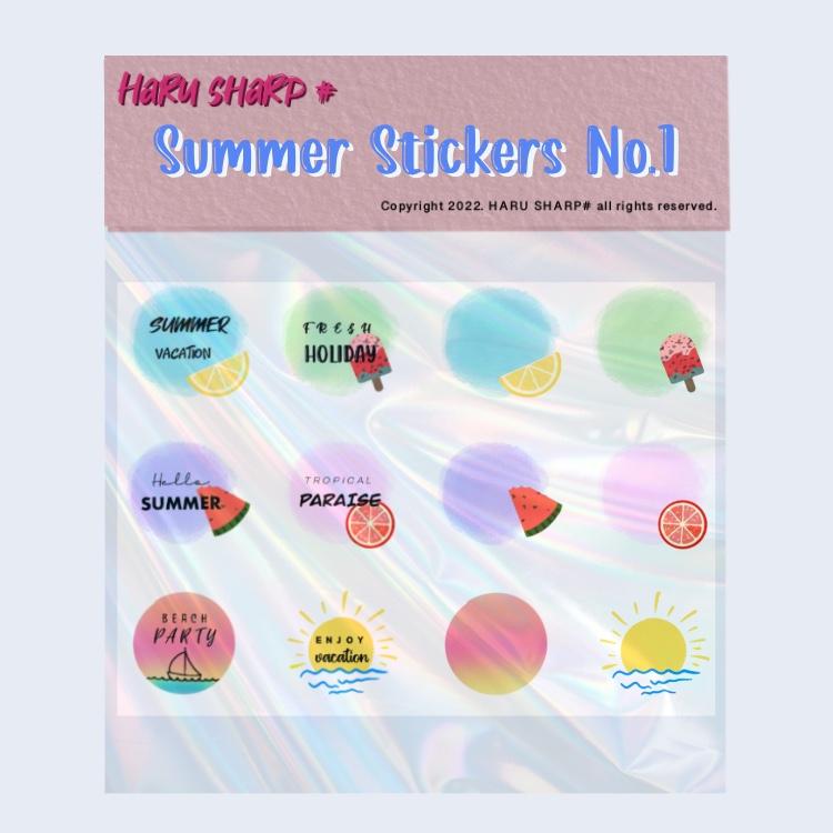 Summer Stickers No.1 | Webudding