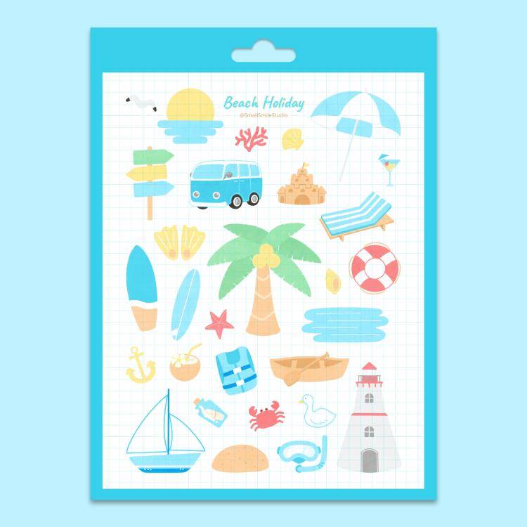 Beach sticker | Webudding