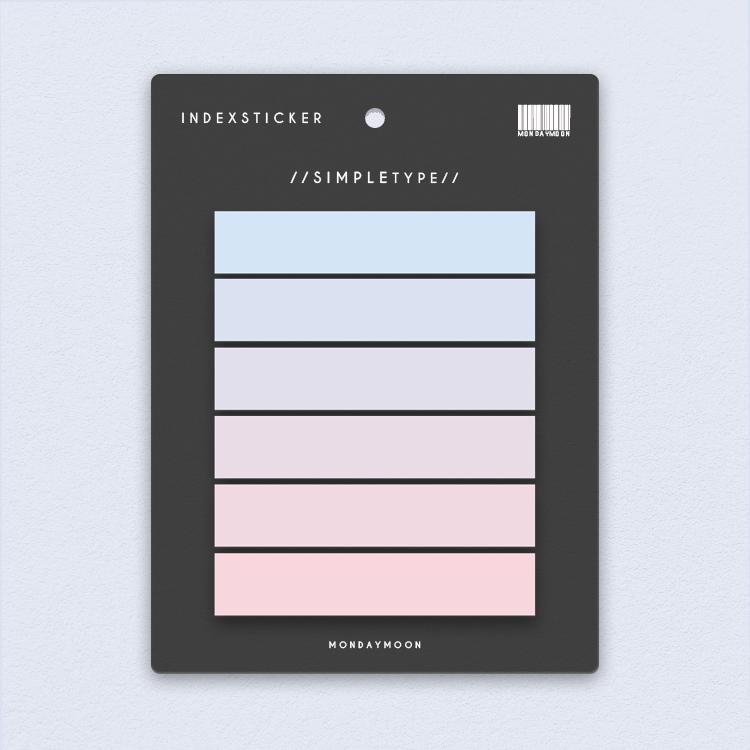Index Sticker | Simple Style | 2 Types | Webudding
