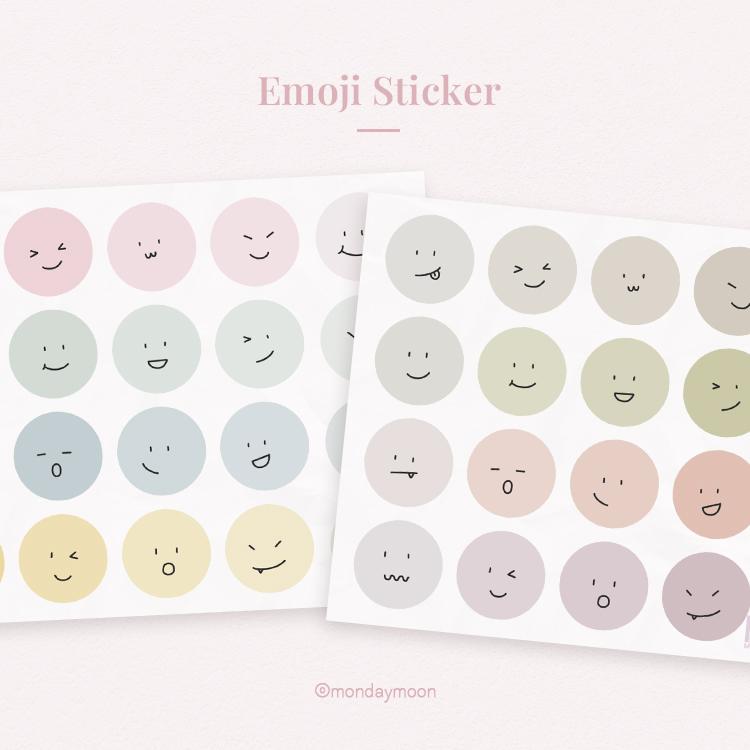 Simple Emoji Sticker | 2 Styles | Webudding