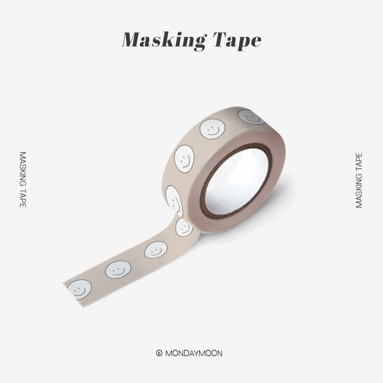 Smile Washi Tape Sticker | 10 Styles | Webudding