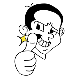 A funny face sticker | Webudding