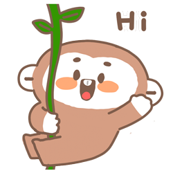 I'm a naughty monkey! sticker | Webudding