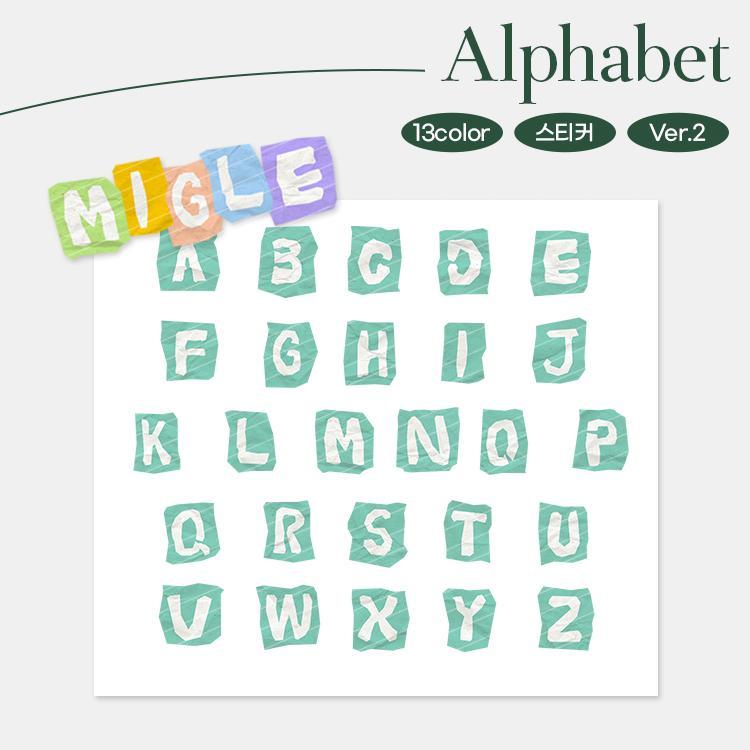alphabet sticker ver.2 | Webudding