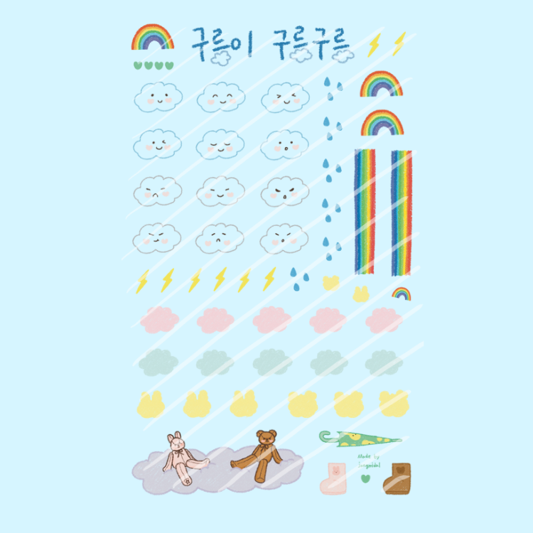cloudy cloud sticker | Webudding