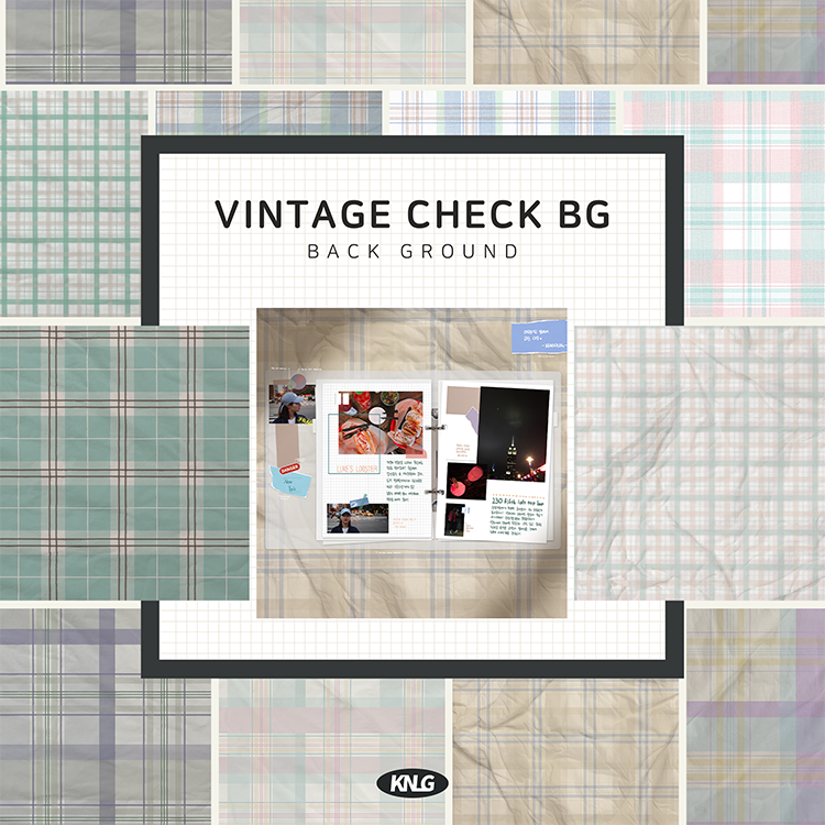 VINTAGE CHECK BG | 위버딩