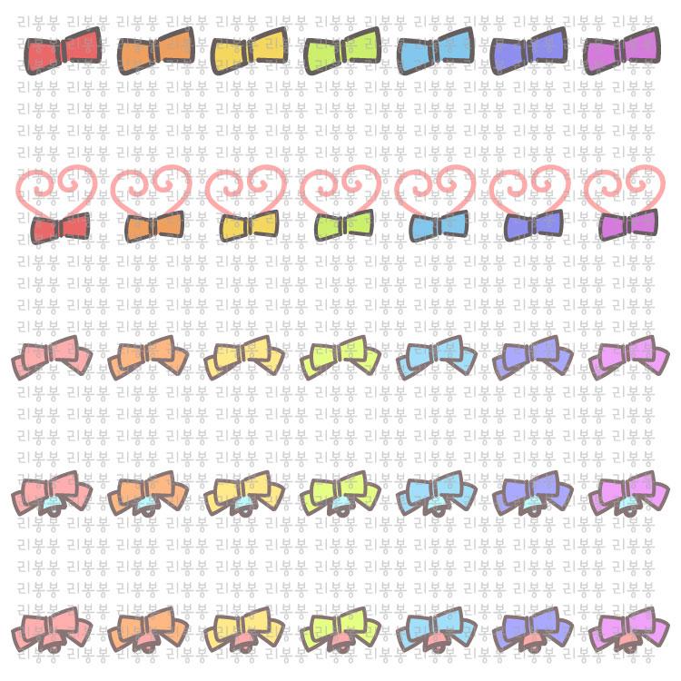 Various ribbons sticker | Webudding