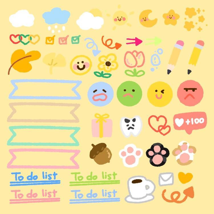 daily sticker for diary | Webudding