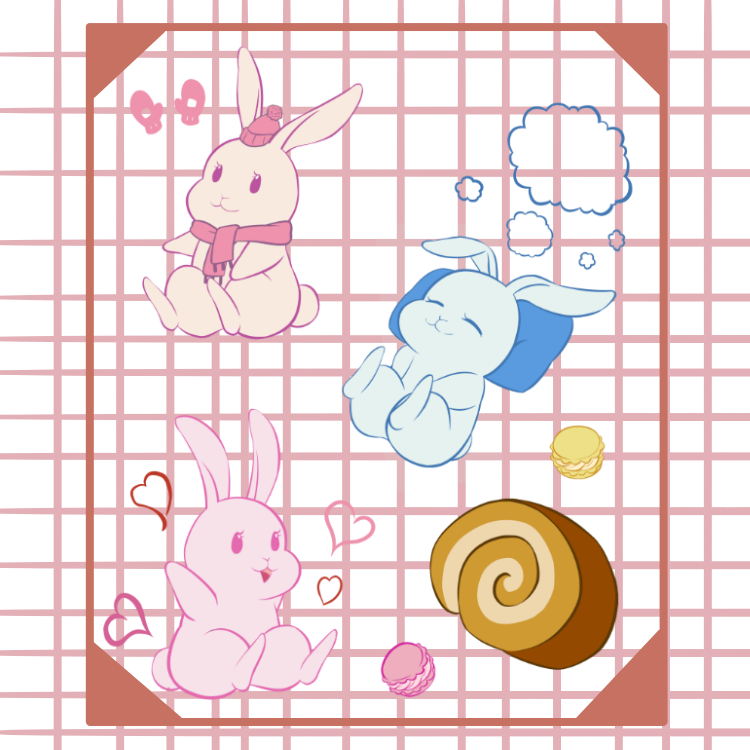 Cute bunny sticker 1 | Webudding