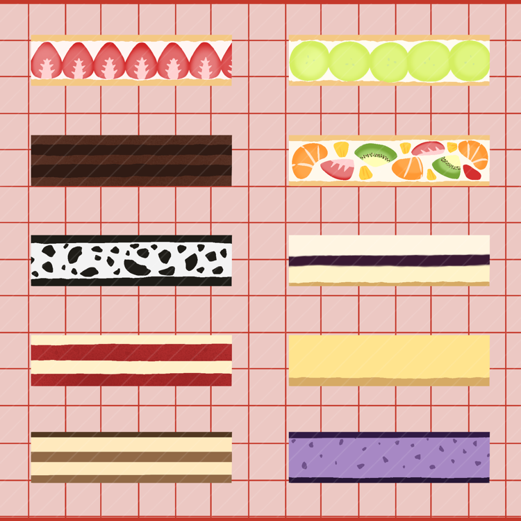 Sweet dessert washi tape sticker | Webudding