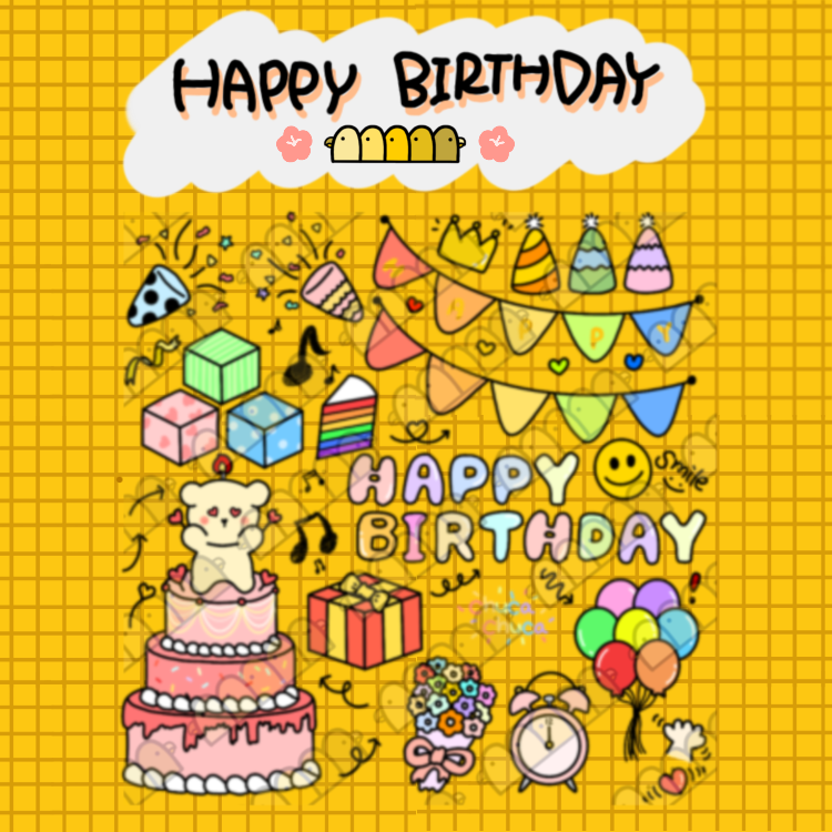 Happy birthday sticker | Webudding